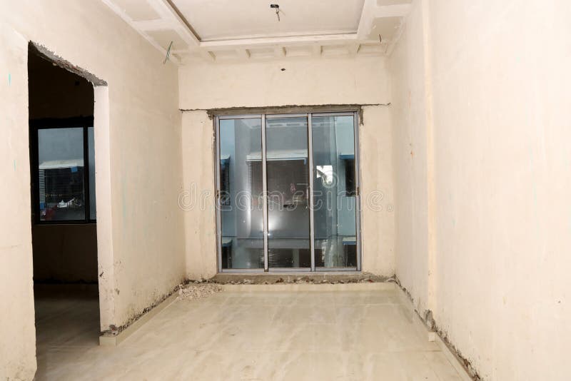 A Under Construction Flat in a Under Construction Building Stock Image ...