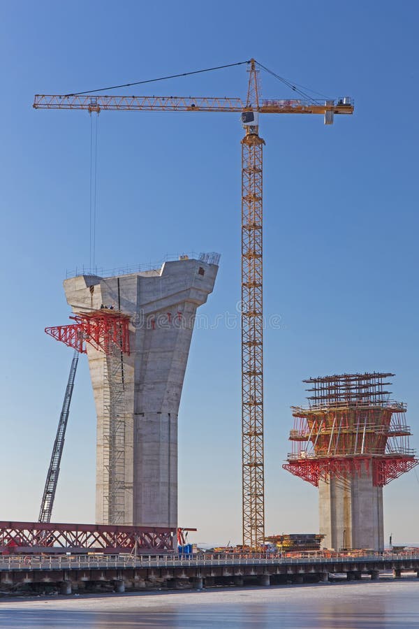 Under construction flyover stock image. Image of industry - 51498787