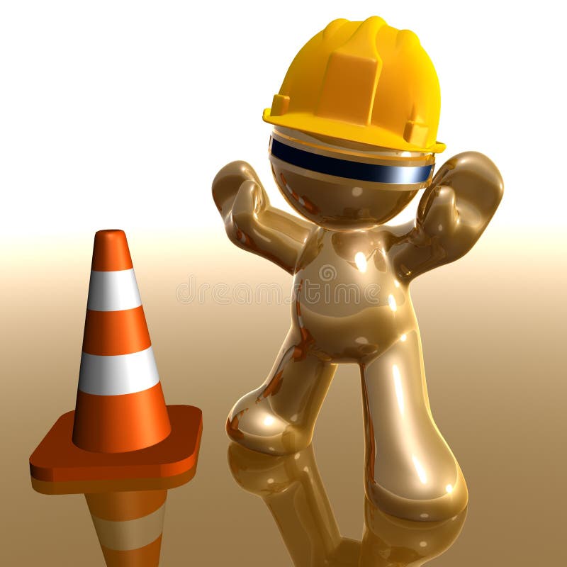 Under Construction Funny 3d Icon Stock Illustration - Illustration of ...