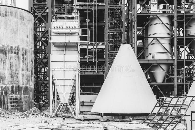 Under Construction of Gypsum Processing Plant Stock Image - Image of ...