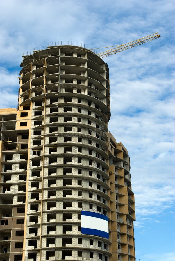 Under Construction House Top Stock Image - Image of brick, developer ...