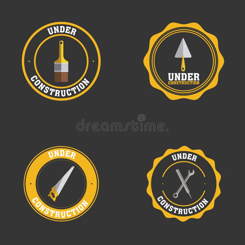 Under construction icon stock vector. Illustration of service - 61071193
