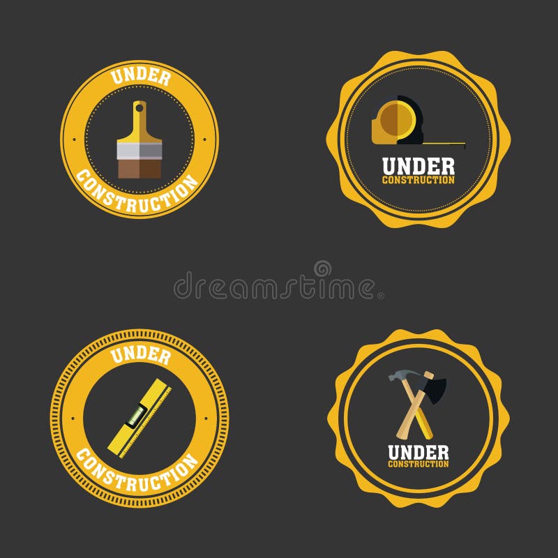 Under construction icon stock vector. Illustration of equipment - 61075002