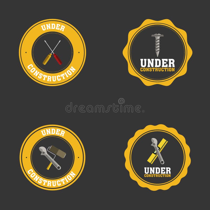 Under construction icon stock vector. Illustration of equipment - 61075002