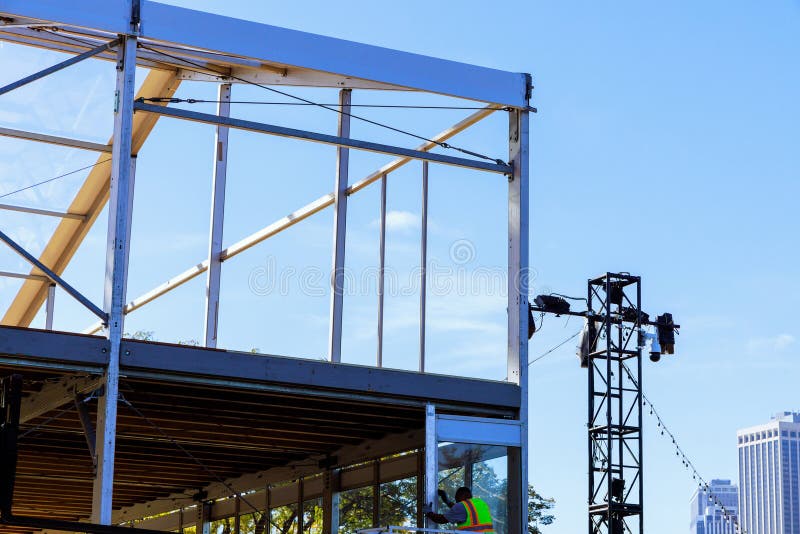 Under Construction is an Industrial Commercial Building Made Up of ...