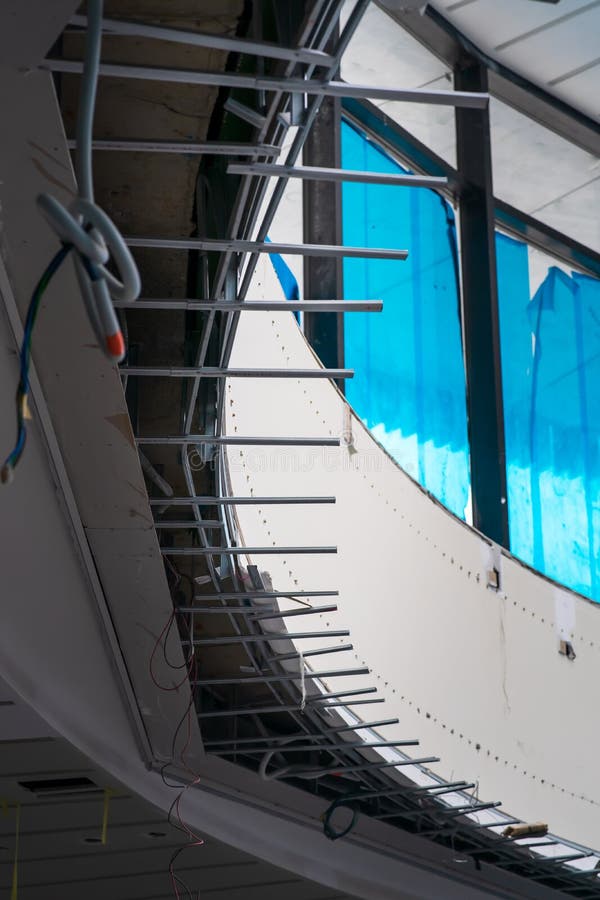 Under Construction Interior Work Stock Photo - Image of paint ...