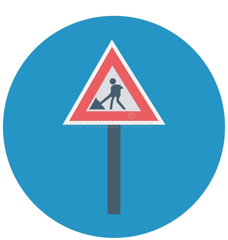 Under Construction Isolated Vector Icon for Construction Stock ...