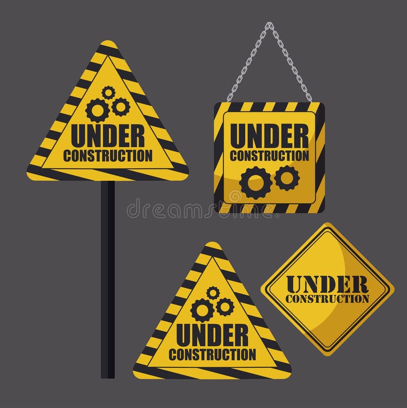 Construction signals stock vector. Illustration of helmet - 47521644