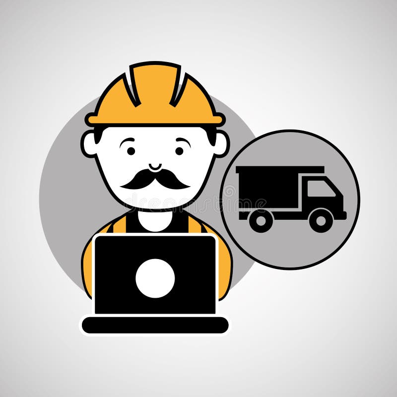 Construction Truck Stock Illustrations – 55,074 Construction Truck ...