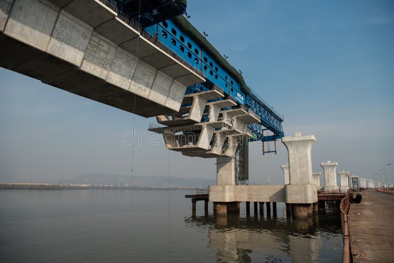 Under-construction of Mumbai Trans Harbour Link Editorial Image - Image ...