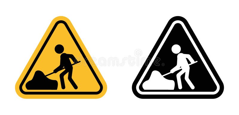 Under Construction Notice Indicating Safety Warning for Ongoing Work ...