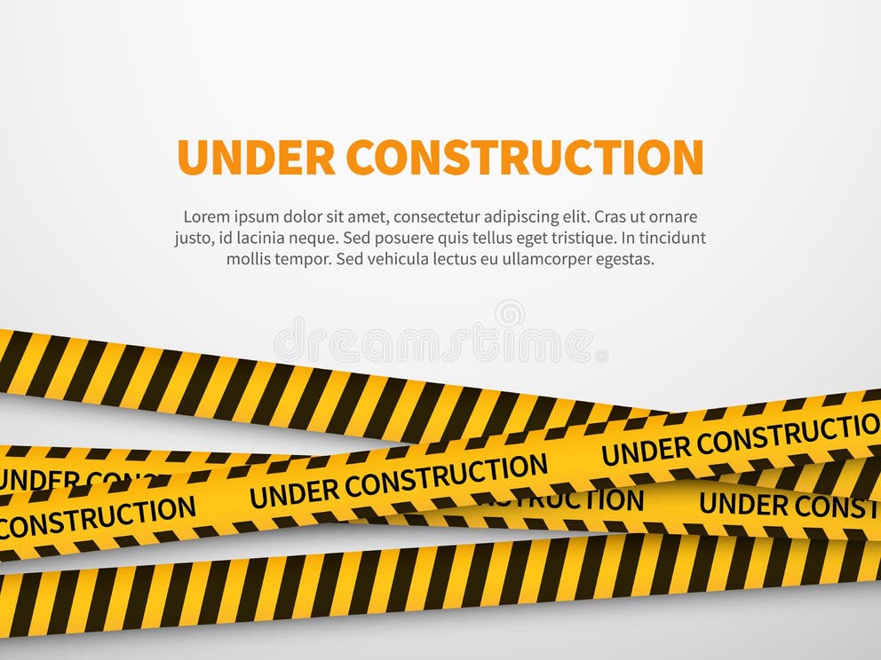 Under Construction Tape Background Stock Illustrations – 1,050 Under Construction Tape ...
