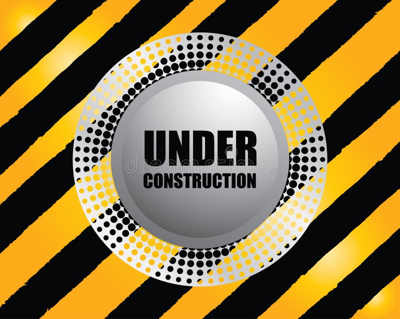 Under construction poster stock vector. Illustration of progress - 19941168