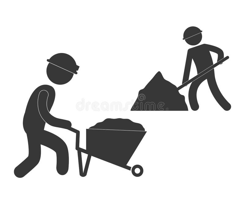 Under Construction Related Pictogram Image Stock Illustration ...