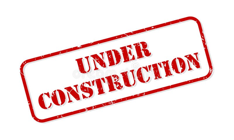 Under Construction Rubber Stamp Vector Stock Vector - Illustration of ...