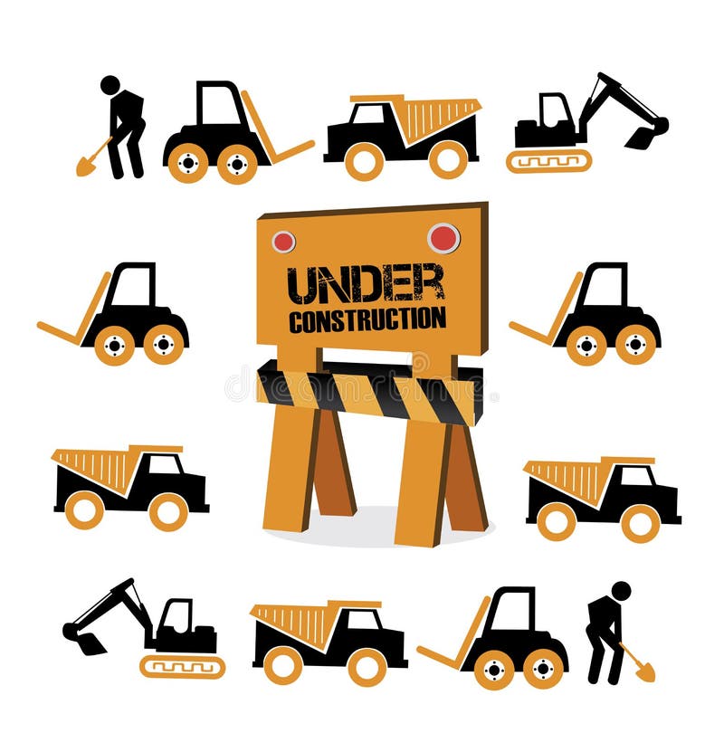 Under Construction Circle Stock Illustrations – 1,001 Under ...