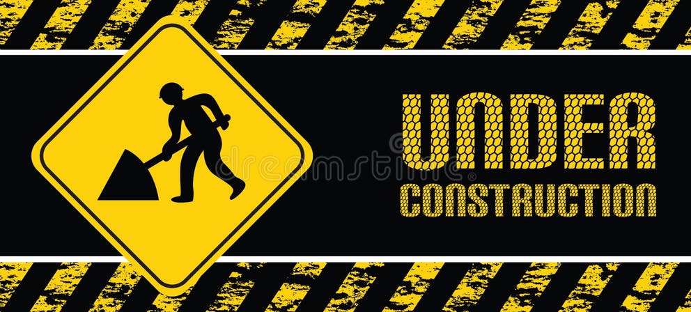 Under Construction Signage Stock Illustrations – 940 Under Construction ...