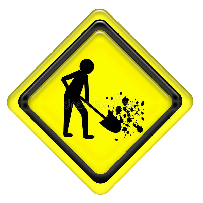 Men at Work Symbol stock illustration. Illustration of building - 6312020