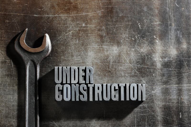 Under construction sign stock photo. Image of computer - 22472640