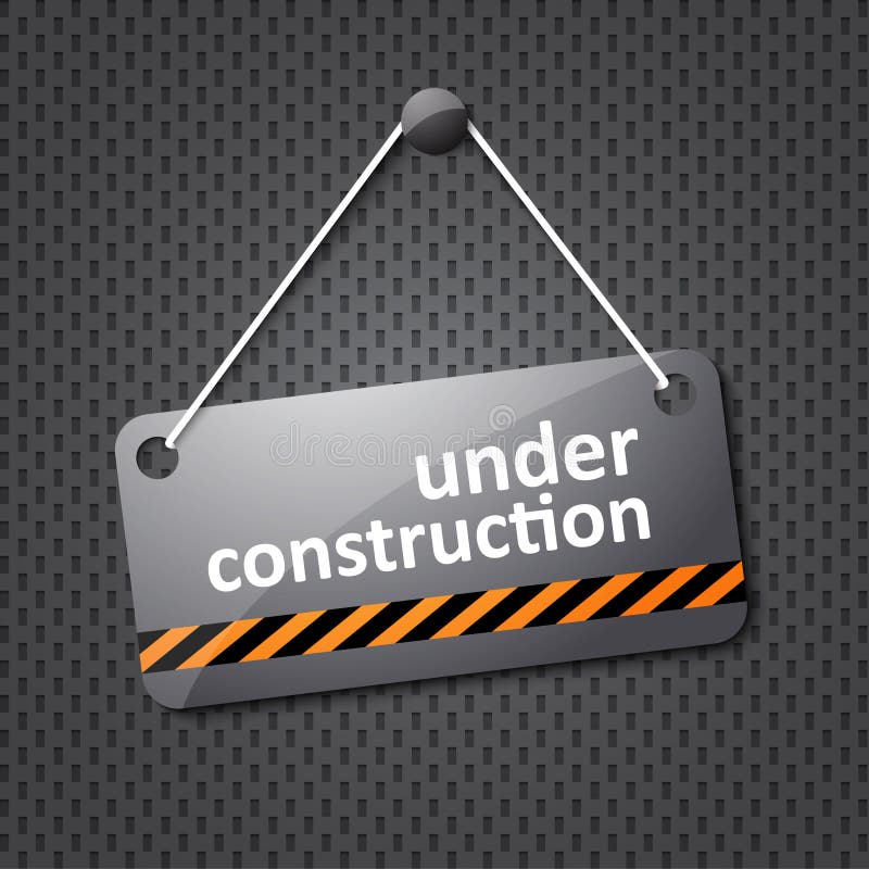 Website Under Construction Sign in White Background Stock Vector ...