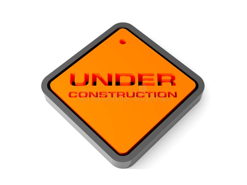 Under construction sign stock illustration. Illustration of site - 2372540