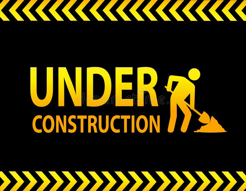 Under construction stock vector. Illustration of grunge - 36399920