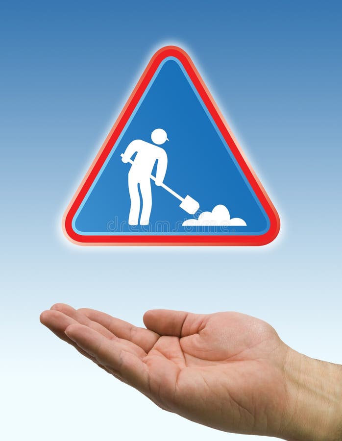 Under construction gear stock vector. Illustration of architecture ...