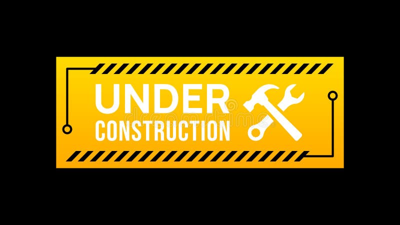 Under Construction Sign Vector Design Stock Vector - Illustration of ...