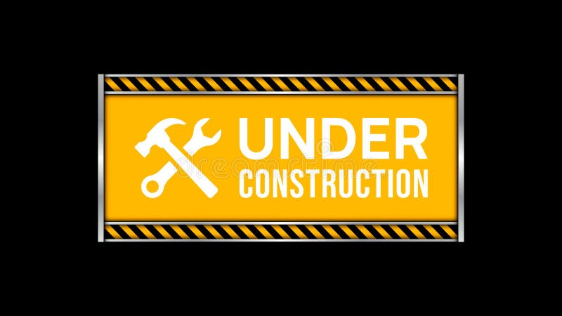 Under Construction Sign Vector Design Stock Vector - Illustration of ...