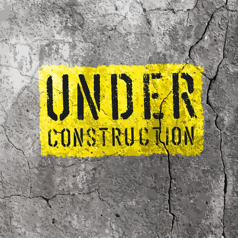 Under Construction Sign. Vector Stock Vector - Illustration of problem ...