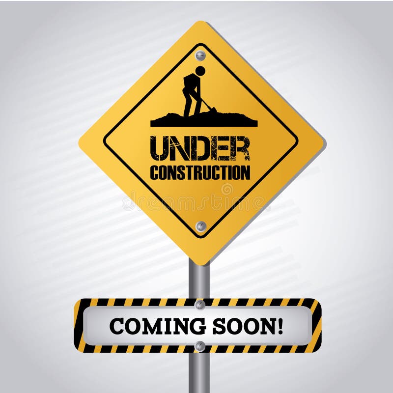 Under Construction Concept, Construction Site, Road Barrier with Sign ...
