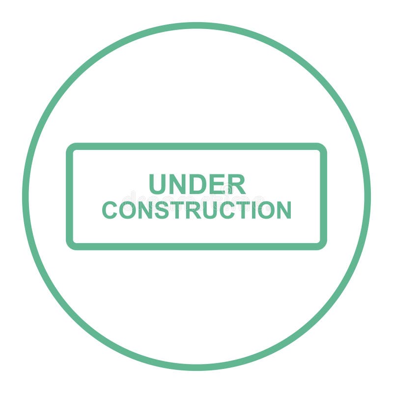 Under Construction Signboard. Vector Illustration Decorative Design ...
