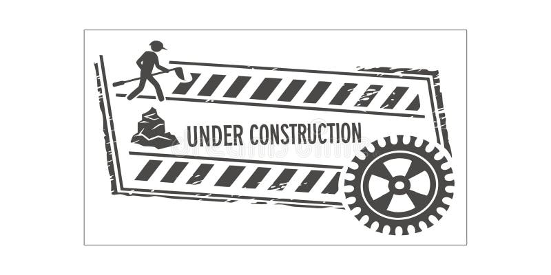 Under Construction Stamp with Grunge Texture Stock Vector ...