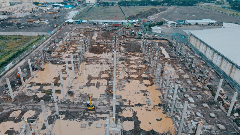 Under Construction Sub Structure Work Editorial Stock Image - Image of ...