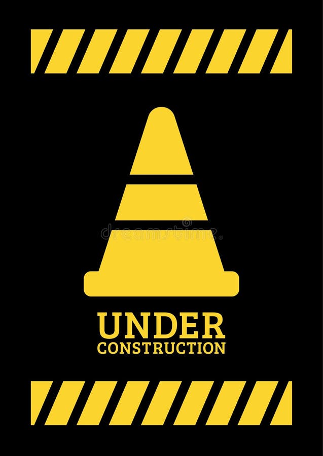 Under Construction Template Design. Vector Illustration Decorative ...
