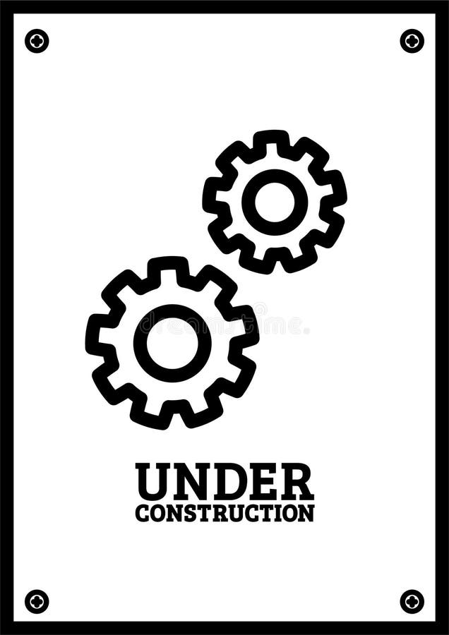 Under Construction Template Design. Vector Illustration Decorative ...