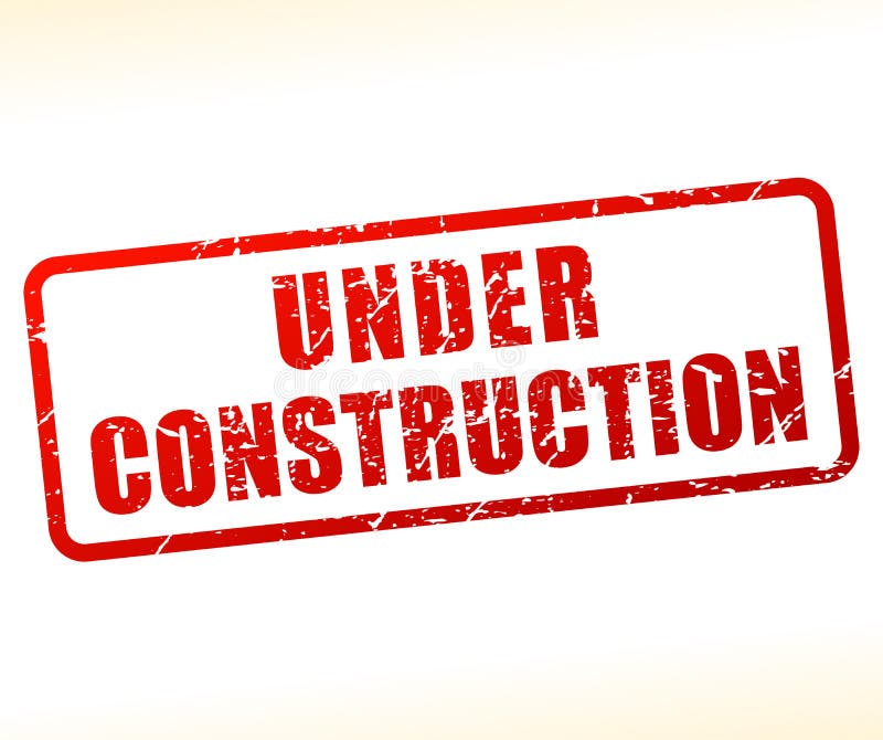 Under Construction Text Buffered Stock Vector - Illustration of ...
