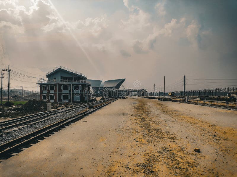 Under Construction Time Cox& X27;s Bazaar Railway Station 4 Stock Photo ...