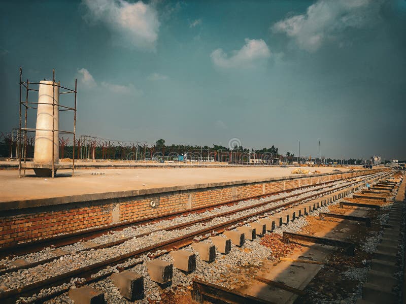 Under Construction Time Cox& X27;s Bazaar Railway Station 5 Stock Photo ...