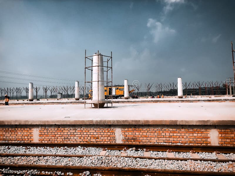Under Construction Time Cox& X27;s Bazaar Railway Station 3 Stock Image ...