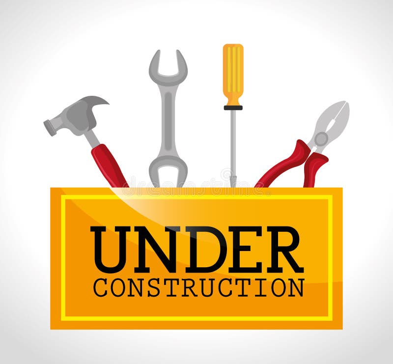 Under Construction and Tools Stock Illustration - Illustration of tools ...