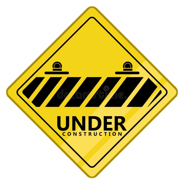 Under Construction Transit Signal Stock Vector - Illustration of work ...