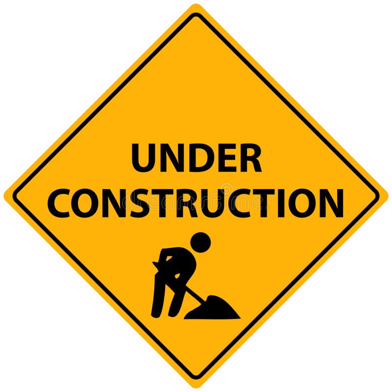 Under construction sign stock vector. Illustration of internet - 9403066