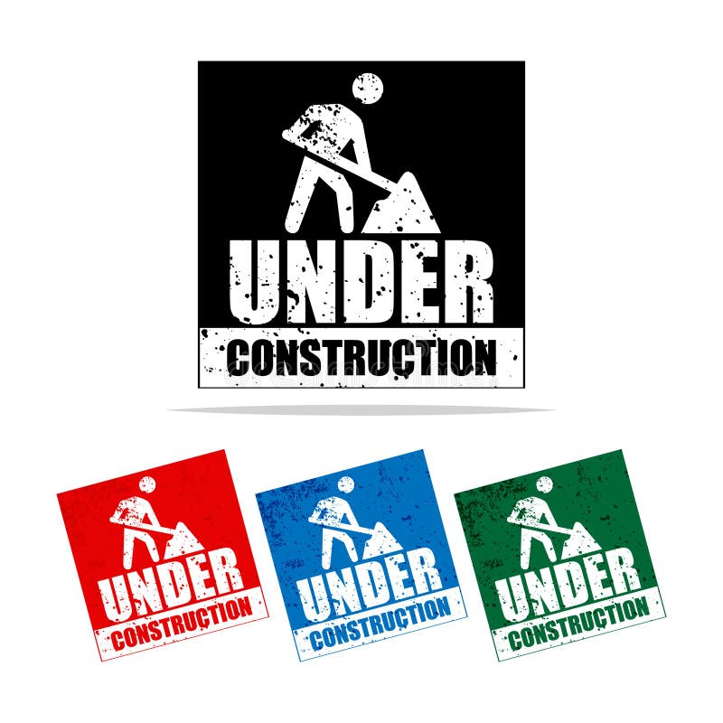 Under Construction Vector Icon or Symbol Stock Vector - Illustration of ...