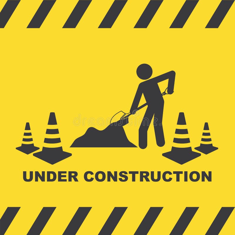 Under Construction Vector Illustration Design Stock Vector ...