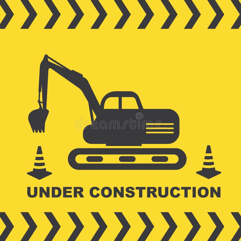 Under Construction Vector Illustration Design Stock Vector ...