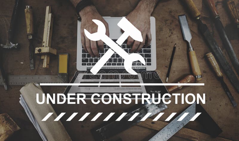 Under Construction Technical Problems Progress Concept Stock Photo ...