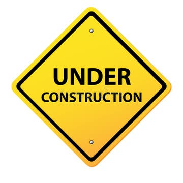 Under Construction Yellow Sign Stock Vector - Illustration of ...