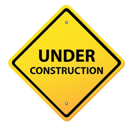Under Construction Yellow Sign Stock Vector - Illustration of ...