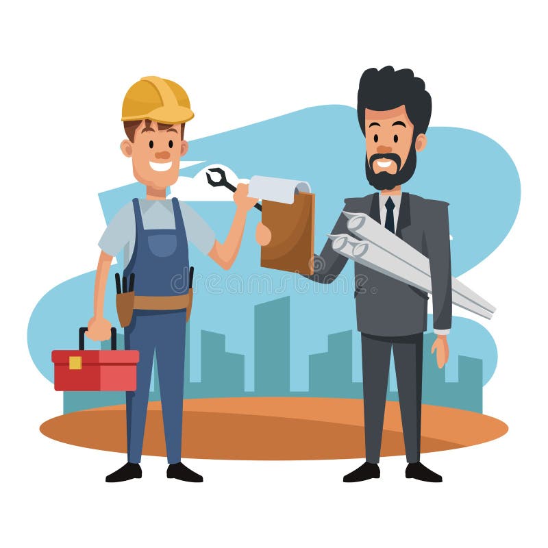 Under Construction Zone Cartoons Stock Vector - Illustration of repair ...